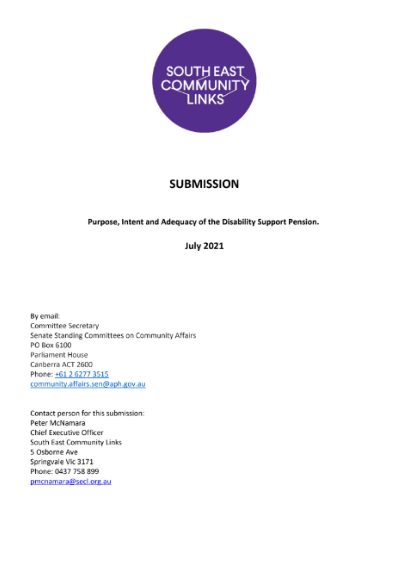 Reports - South East Community Links